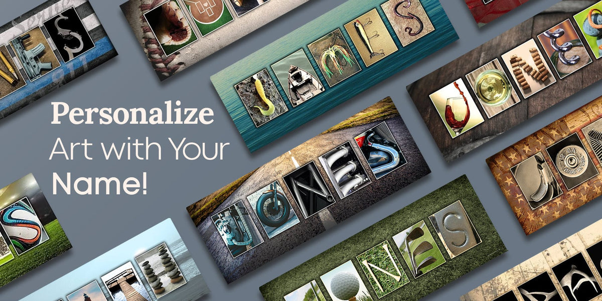 Personalized Art, Name Art and Personalized Gifts from Personal Prints