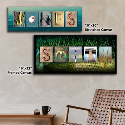 Custom Fishing Name Art - Shop Personalized Artwork - Personal-Prints