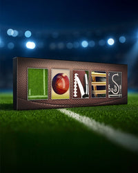 Football Personalized Name Art - Football Gifts - Personal-Prints