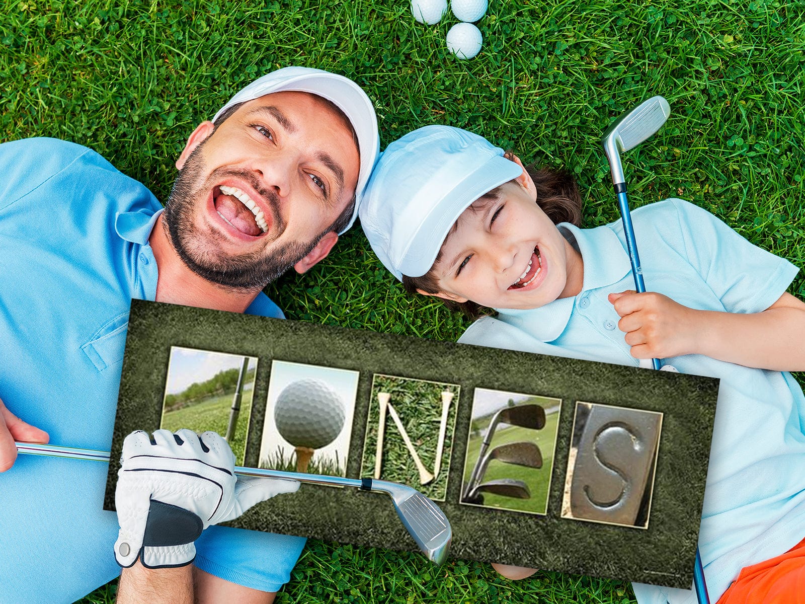 Golf Personalized Name Art — Shop Custom Name Sports Art Online ...