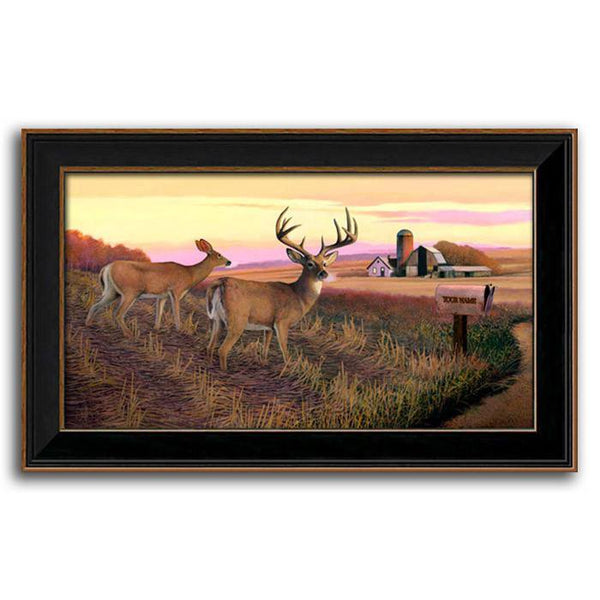 Whitetail Deer Paintings Curious Whitetail Deer In Autumn Landscape
