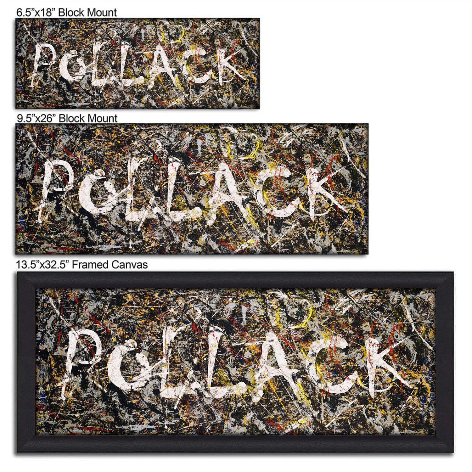 Splatter Paint Personalized Name Art | Jackson Pollock Art Gifts ...