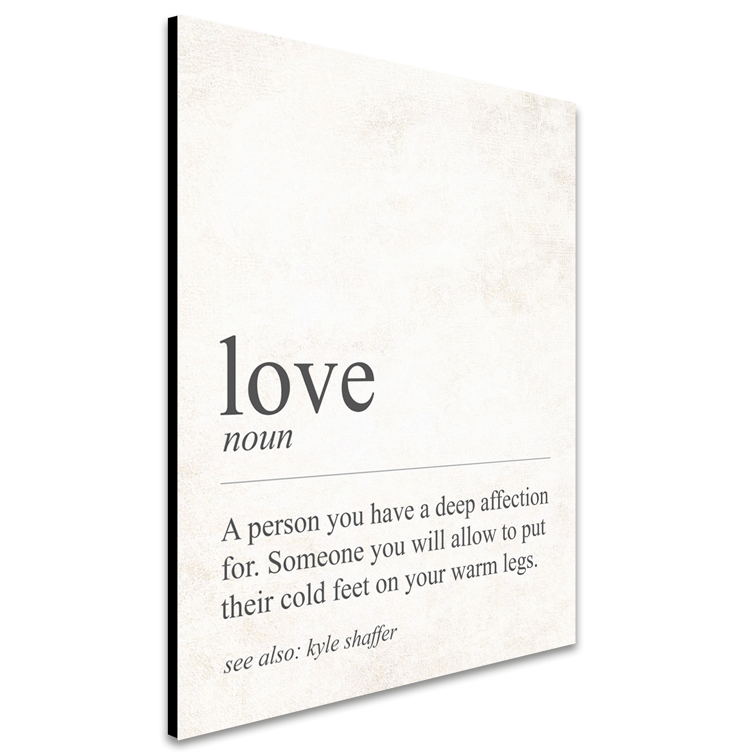 The Definition of Love - Fun personalized gift for the one you love ...